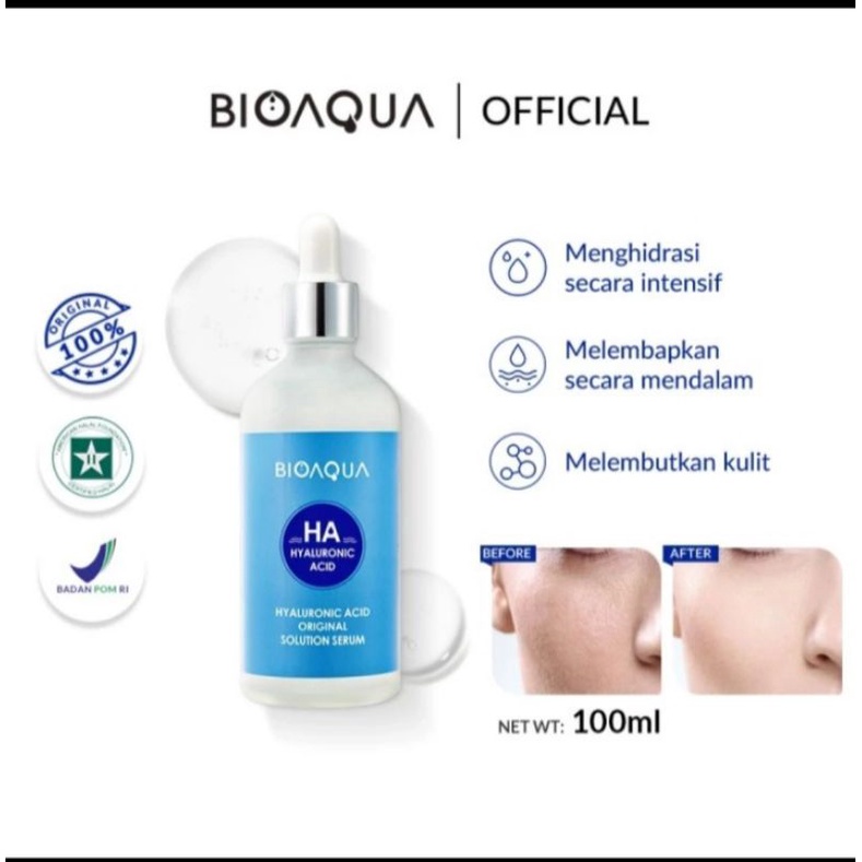 Jual BIOAQUA Hyaluronic Acid Original Solution Serum 100ml | Shopee ...