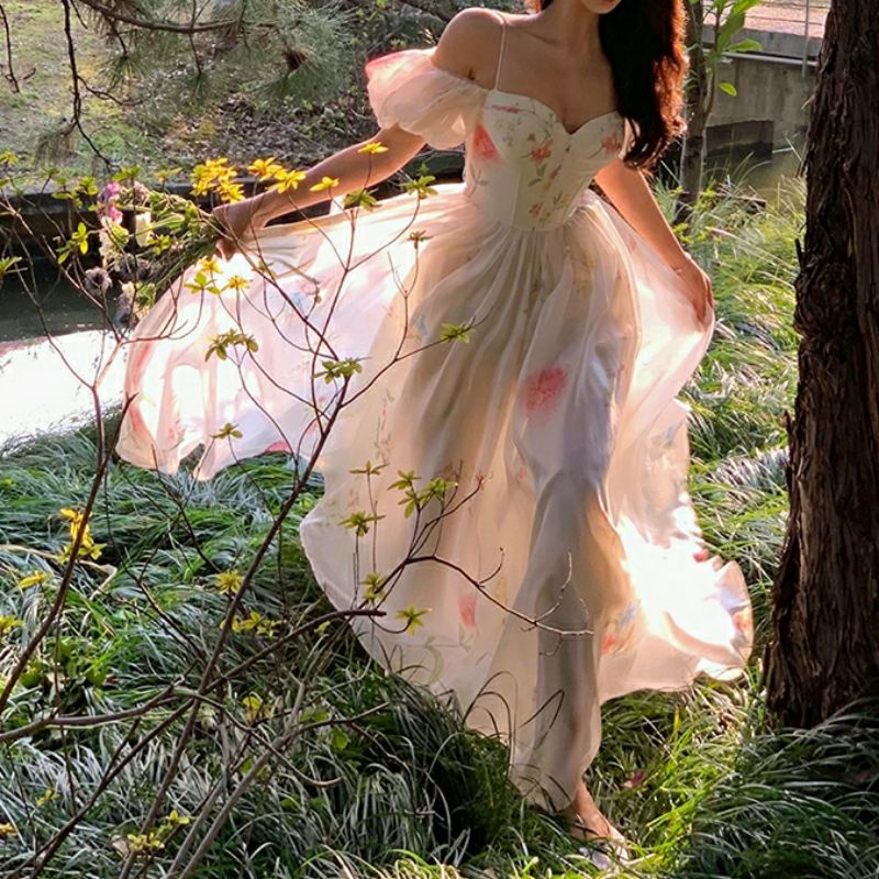 Jual Laurel Fairycore Dress | Afternoon Tone | Shopee Indonesia