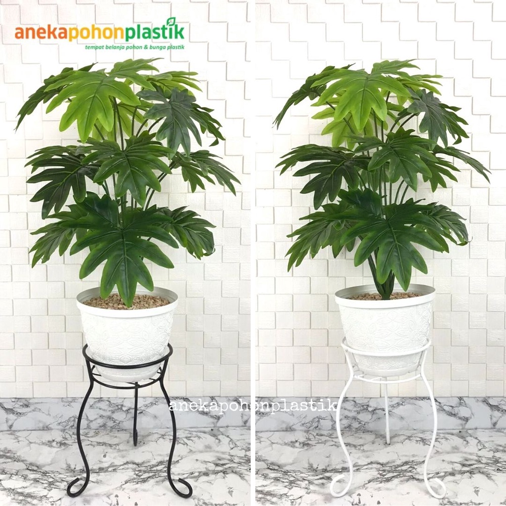 Jual Pohon Artificial Tanaman Hias Daun Monstera Jari Philo X18 Semi ...
