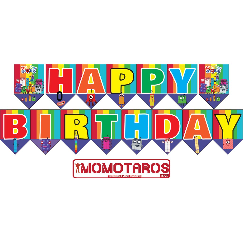 Jual Banner HBD Number Blocks set | Shopee Indonesia