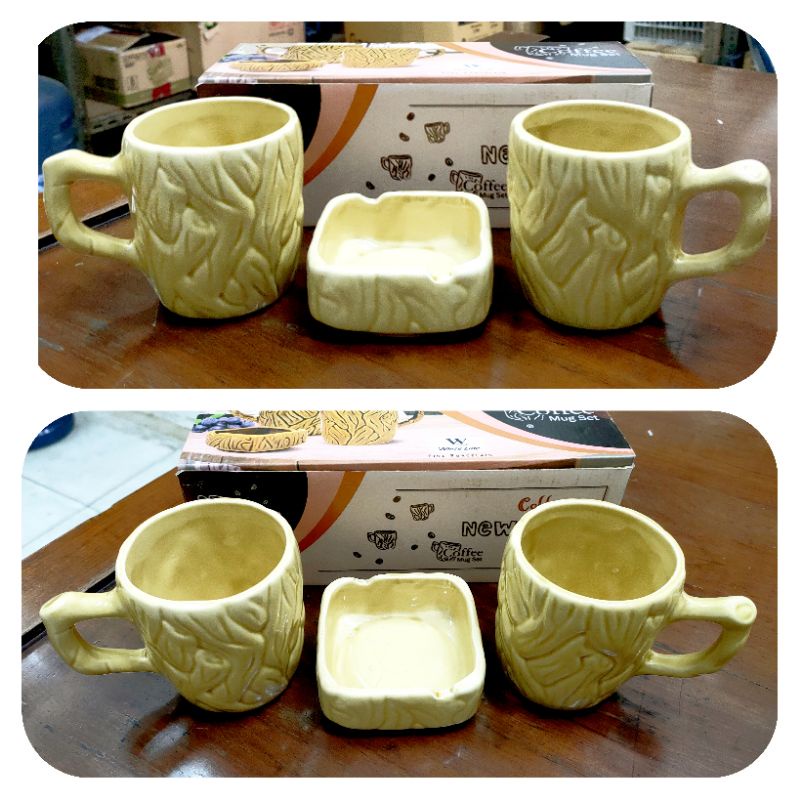 Jual mug keramik 2 pcs dengan Asbak tipe Coffee (per set) | Shopee ...