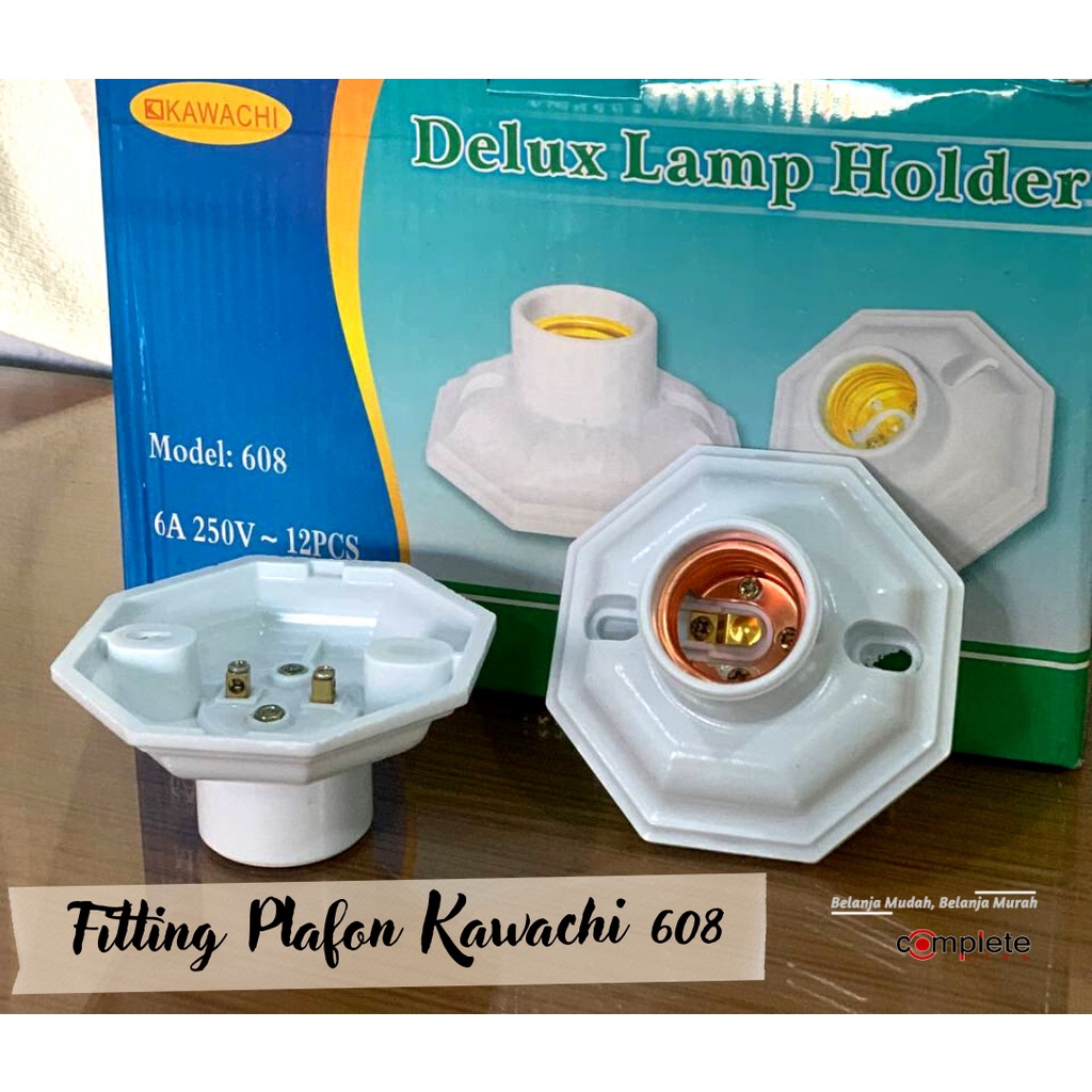 Jual Fitting Plafon Fitting Duduk Fitting Lampu Dudukan Lampu Kawachi ...