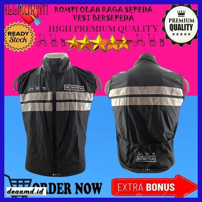 Jual Airptsev- Rompi Brompton Vest Brompton Sepeda Lipat Bike Hitam -Asli-Sli. | Shopee Indonesia