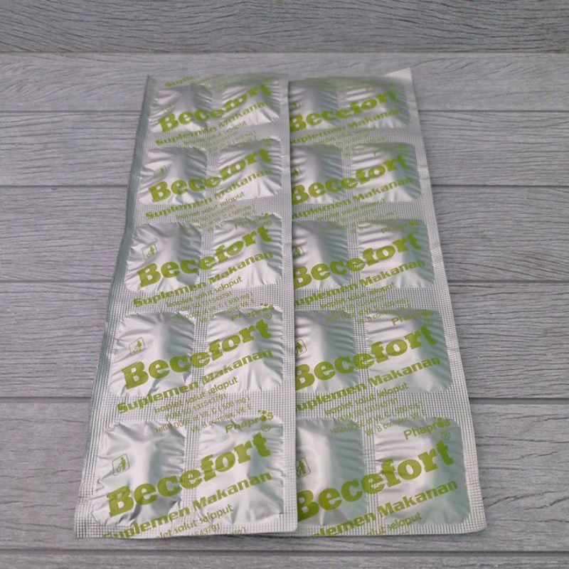 Jual Becefort Tablet (strip) | Shopee Indonesia