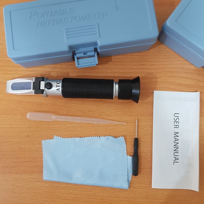 Jual Alat Ukur Kadar Garam Refractometer Salinity 0-100% Kandungan ...
