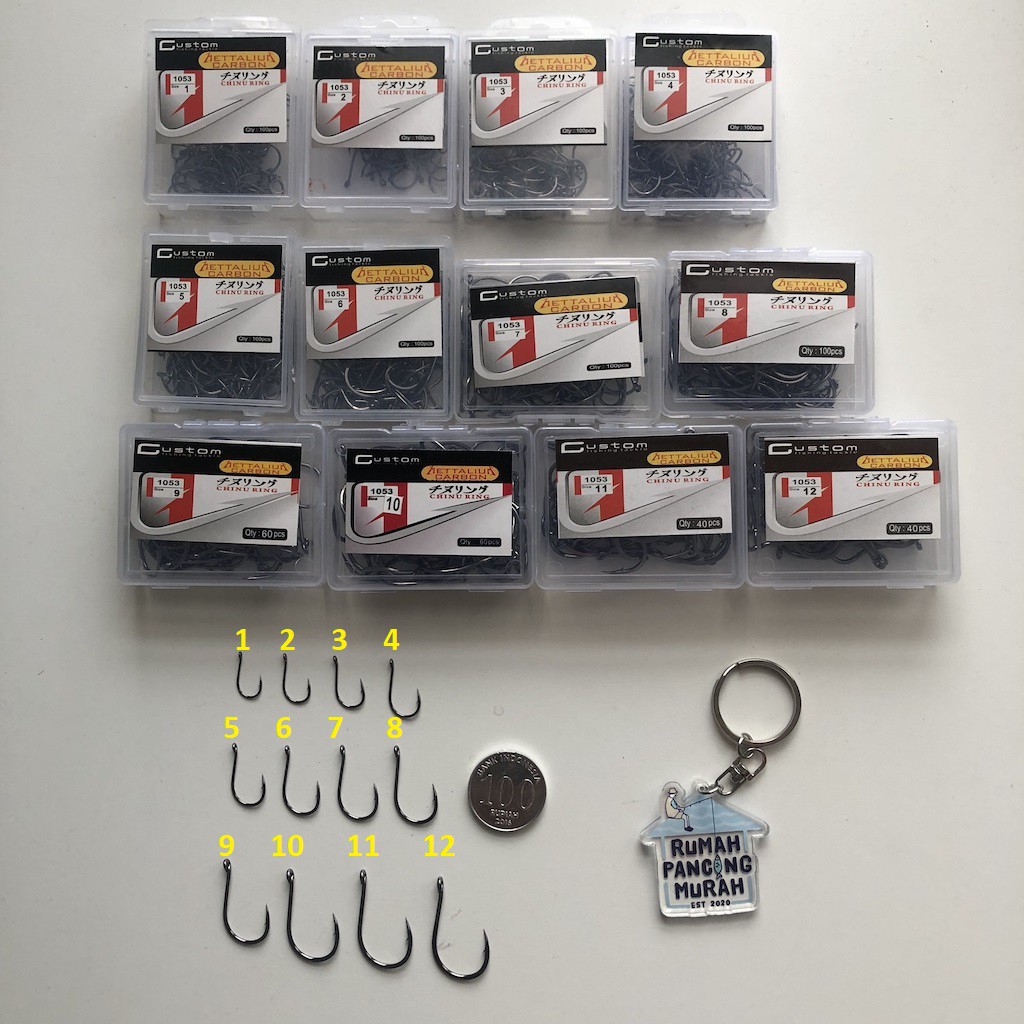 Jual Kail Pancing Ukuran Besar CUSTOM Chinu 1053 Isi Banyak Pancingan ...