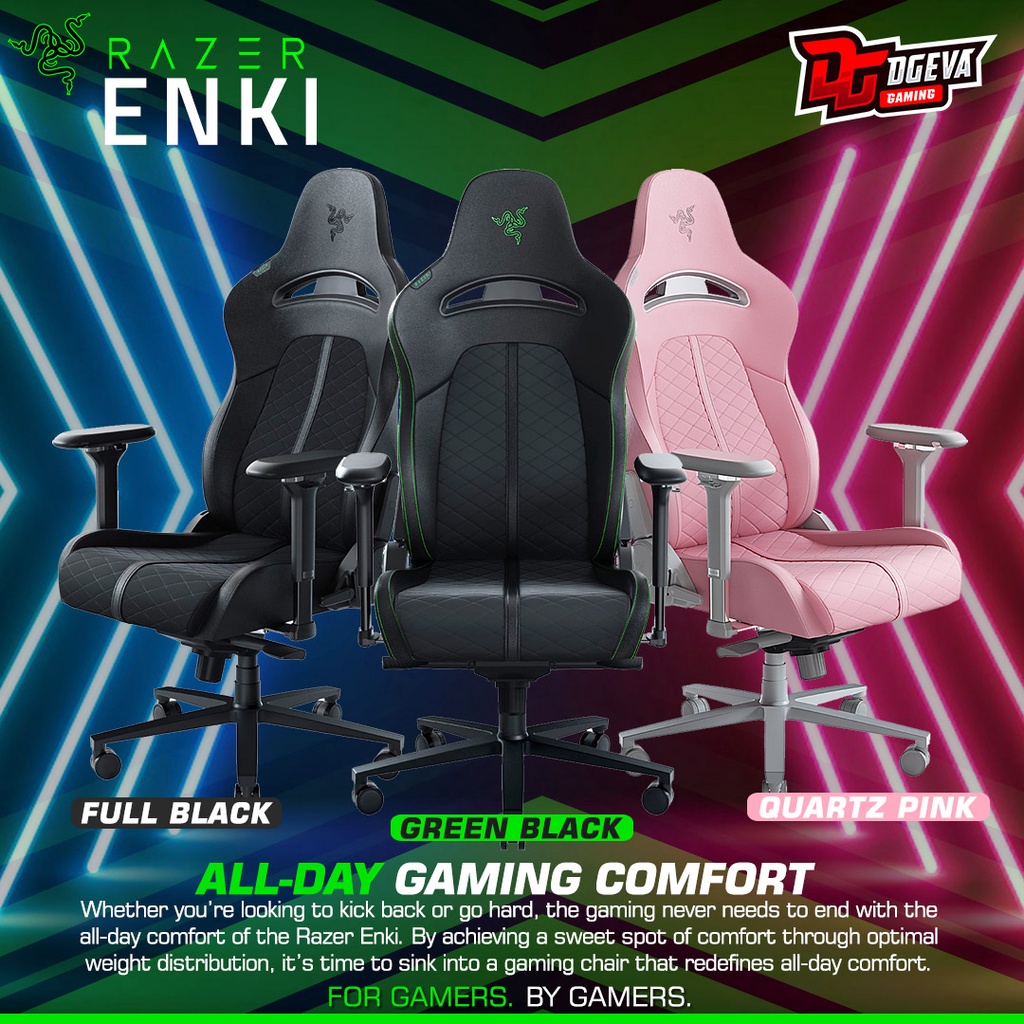 Jual Razer Enki Gaming Chari - Kursi Gaming Razer Enki | Shopee Indonesia