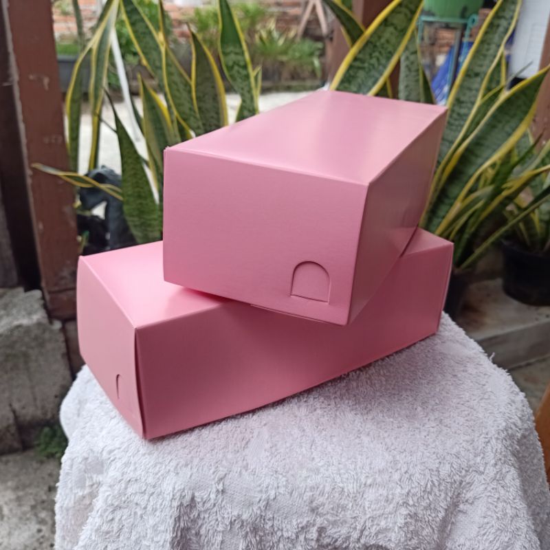 Jual box kue 22x10x7 bolu gulung box bomboloni | Shopee Indonesia