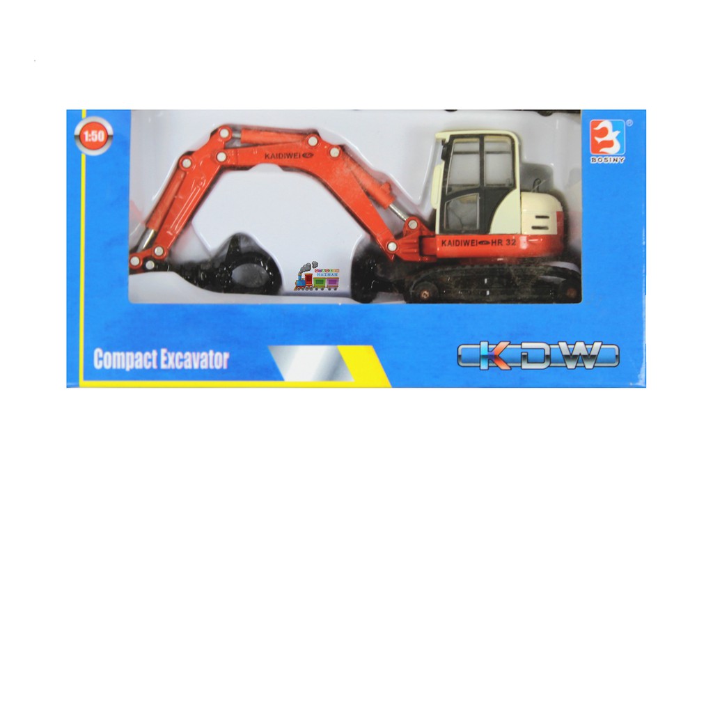 Jual MINIATUR MOBIL ALAT BERAT COMPACT EXCAVATOR 625005 | Shopee Indonesia