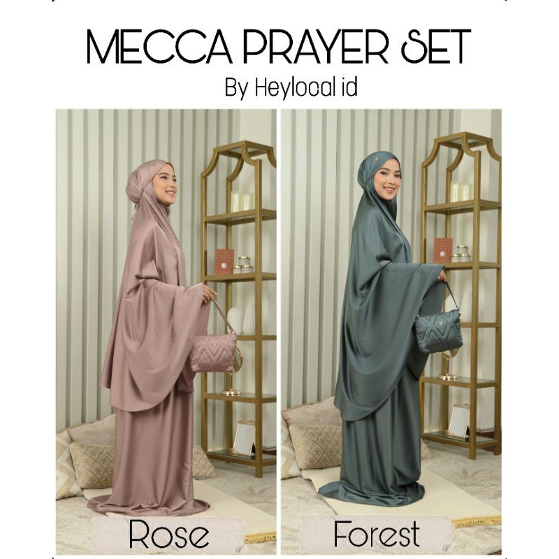 Jual MECCA PRAYER SET LOCAL ID- ROSE & FOREST | Shopee Indonesia