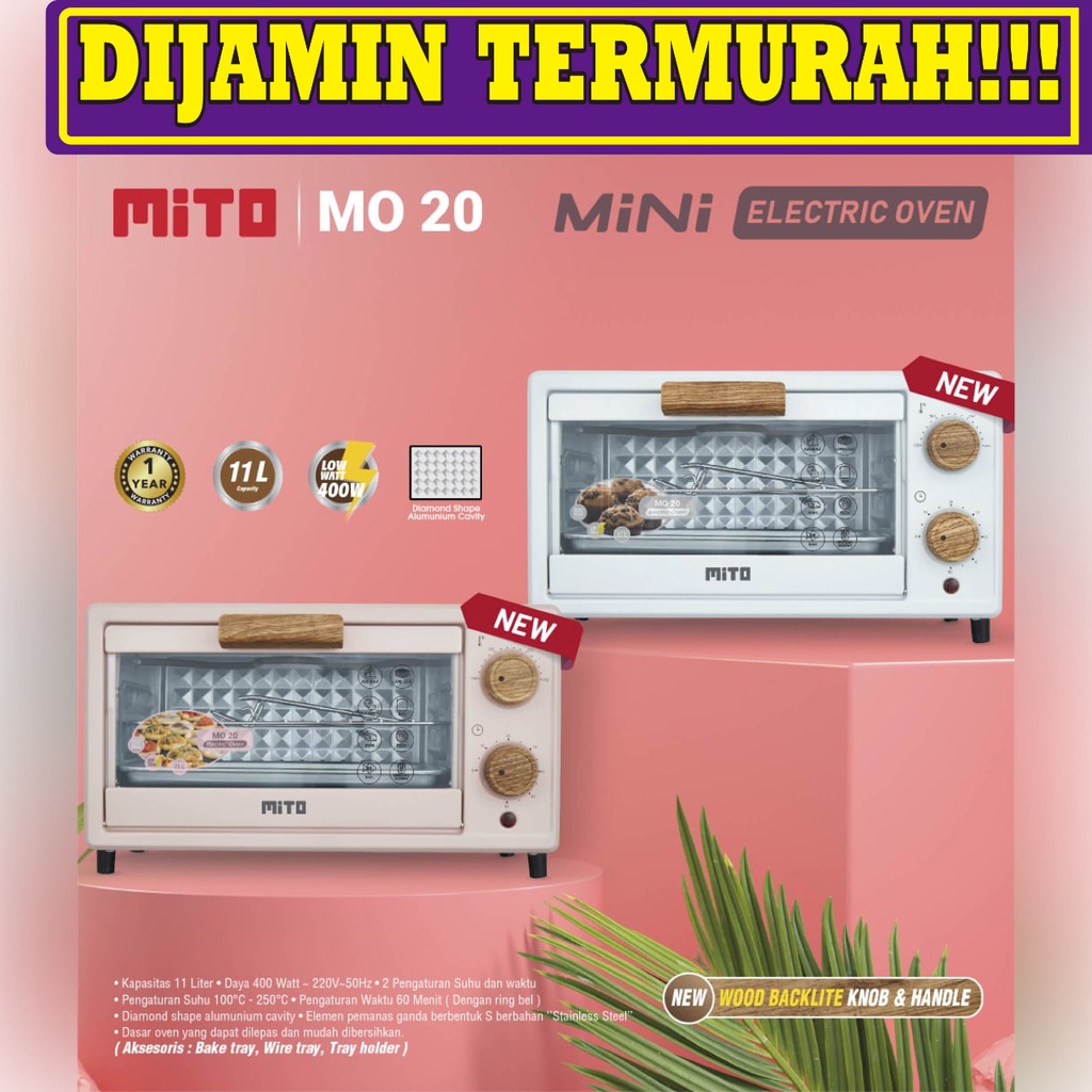 Jual MITO Oven Listrik Mini Electric Oven MITO MO20 MO 20 MO-20 ...