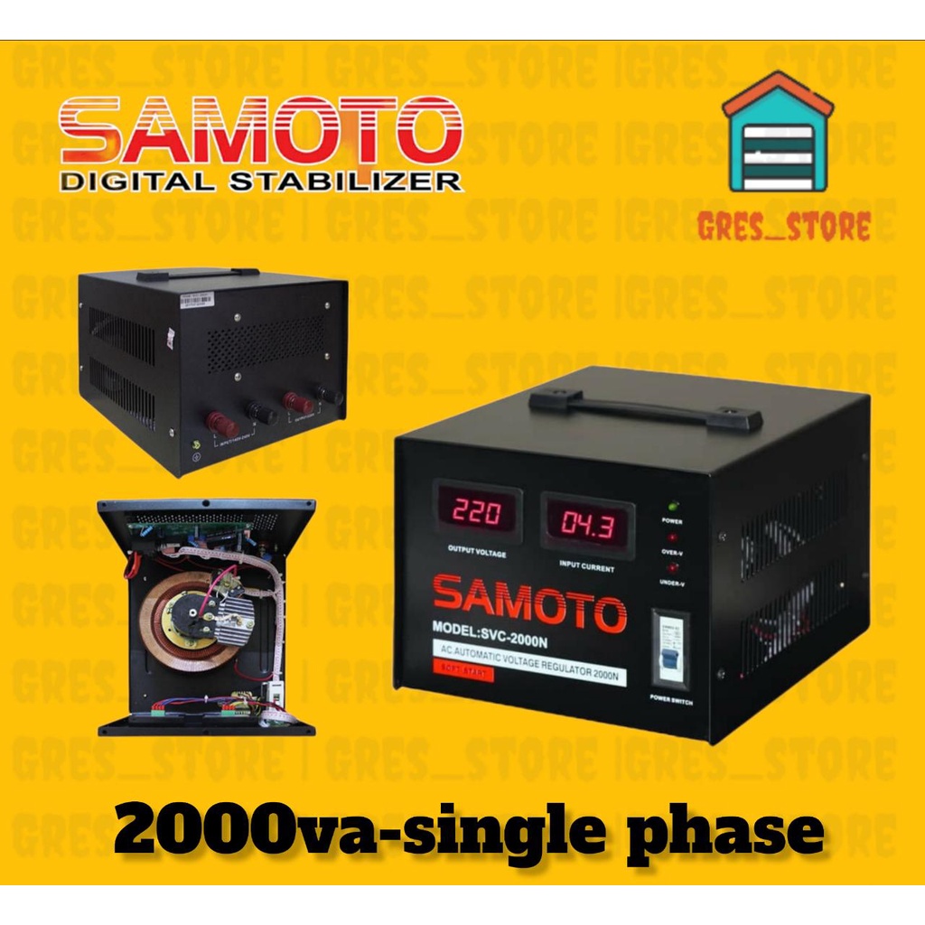 Jual Stabilizer SAMOTO 2000VA stavolt stavol 2KVA SAMOTO 2KVA STAVOLT ...