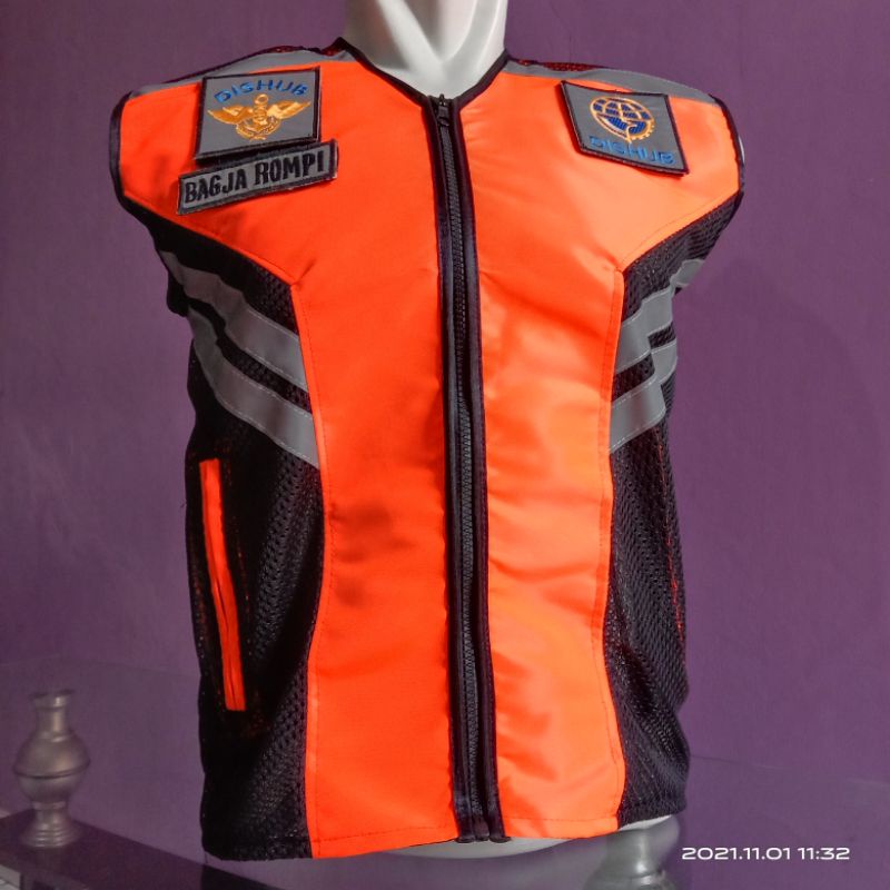 Jual Rompi DISHUB taslan oren | Shopee Indonesia