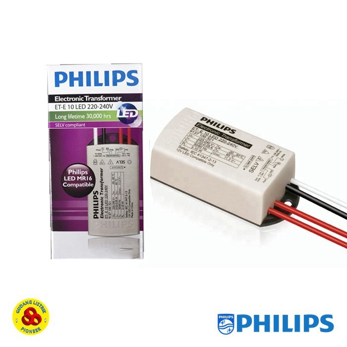 Jual Philips Ballast ET-E 10W 220V LED Halogen Electronics Transformer ...