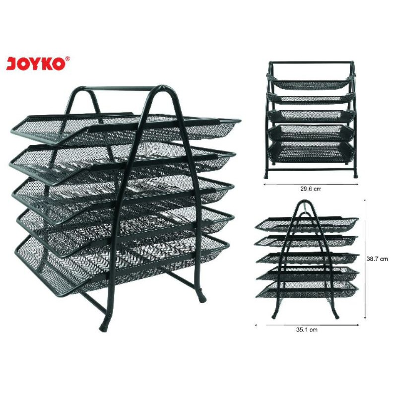 Jual Elevated Tray - Rak Dokumen Kertas Besi 5 Susun Joyko DT-41 ...