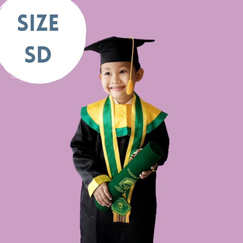 Jual Baju Toga Wisuda Anak SD / TPA Full Set | Shopee Indonesia