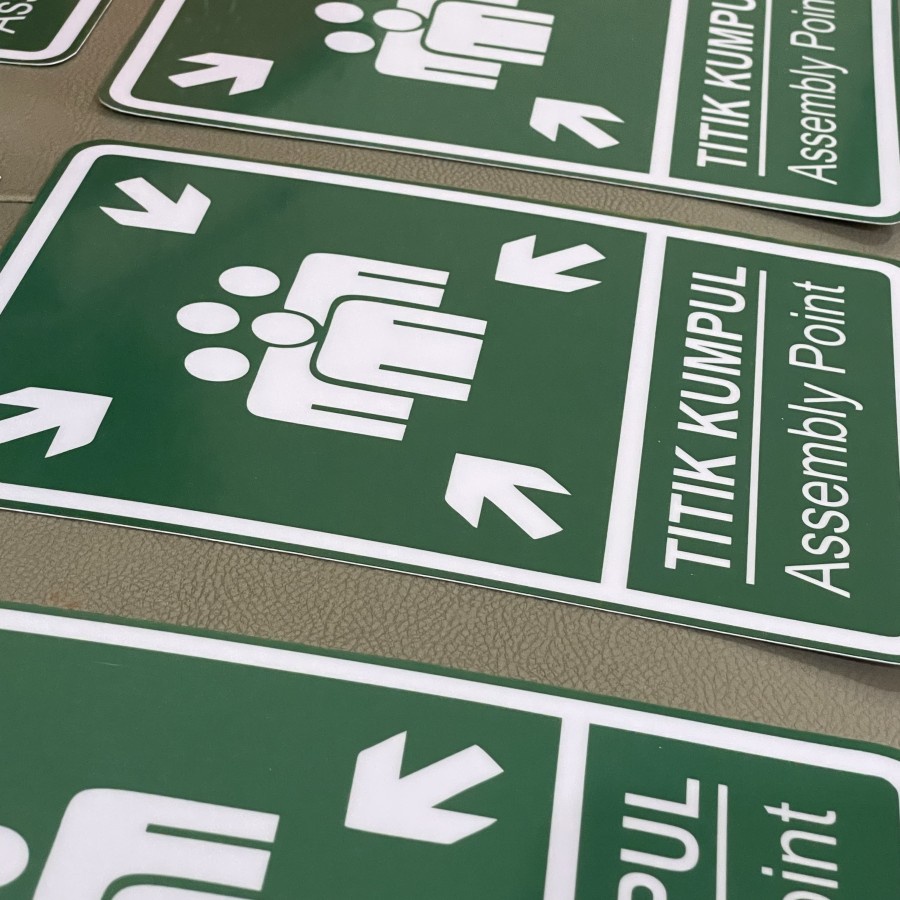 Jual Sticker stiker Papan Signage bahan pvc tulisan titik kumpul ...
