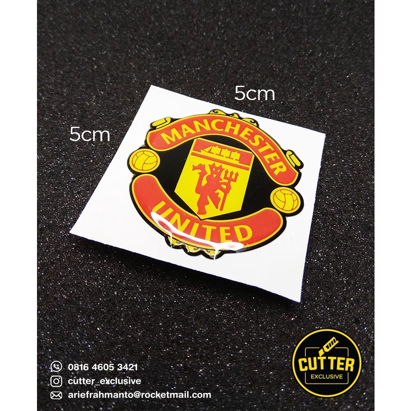 Jual emblem sticker resin MANCHESTER UNITED RED | Shopee Indonesia