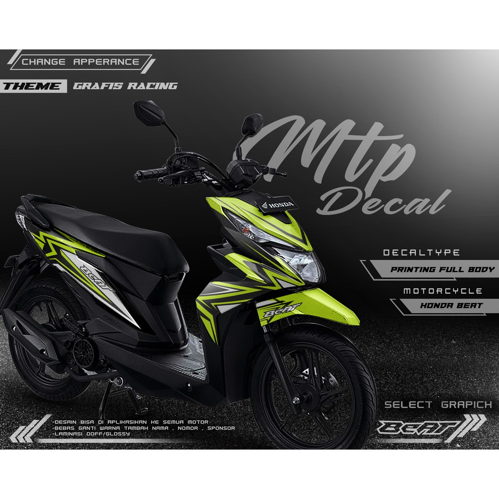 Jual Dekal Sticker Decal Stiker Beat Street Full Body Beat new - 012 ...