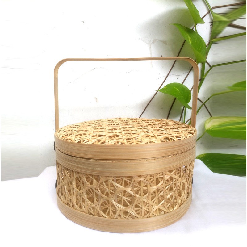 Jual Box kotak wadah Hampers lebaran keranjang rantanganyam anyaman ...