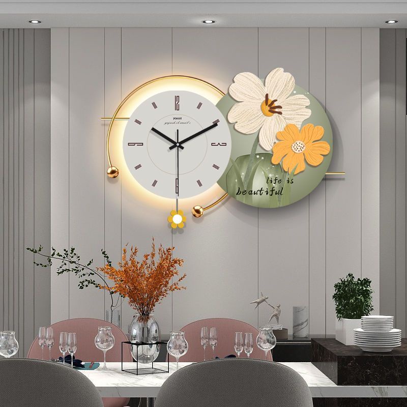 Jual [[Ready stock]]Jam dinding hias ruang tamu jam LED jam dekorasi ...