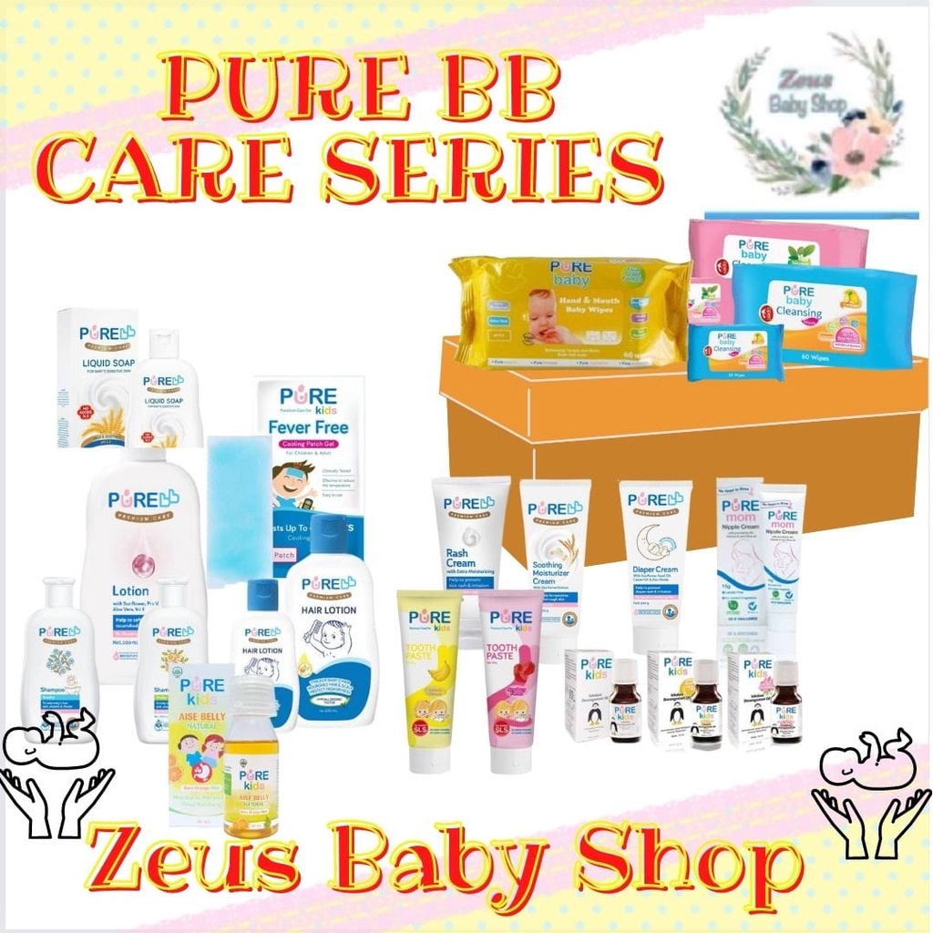 Jual PURE BB Baby Care Series / Pure Kids / Pure BB Hair Lotion / Pure ...