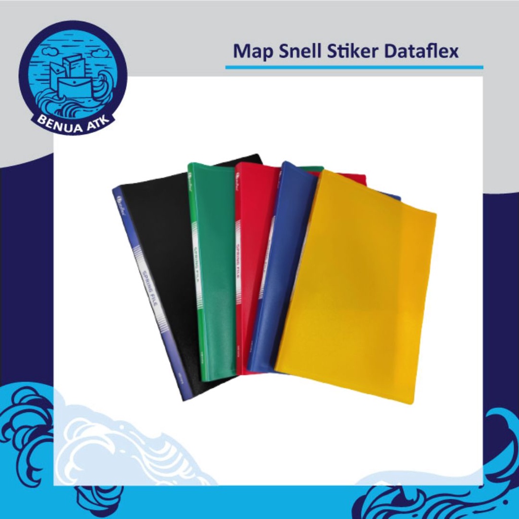 Jual Map Plastik Snell Stiker / Spring File Stiker Folio Dataflex | Shopee Indonesia