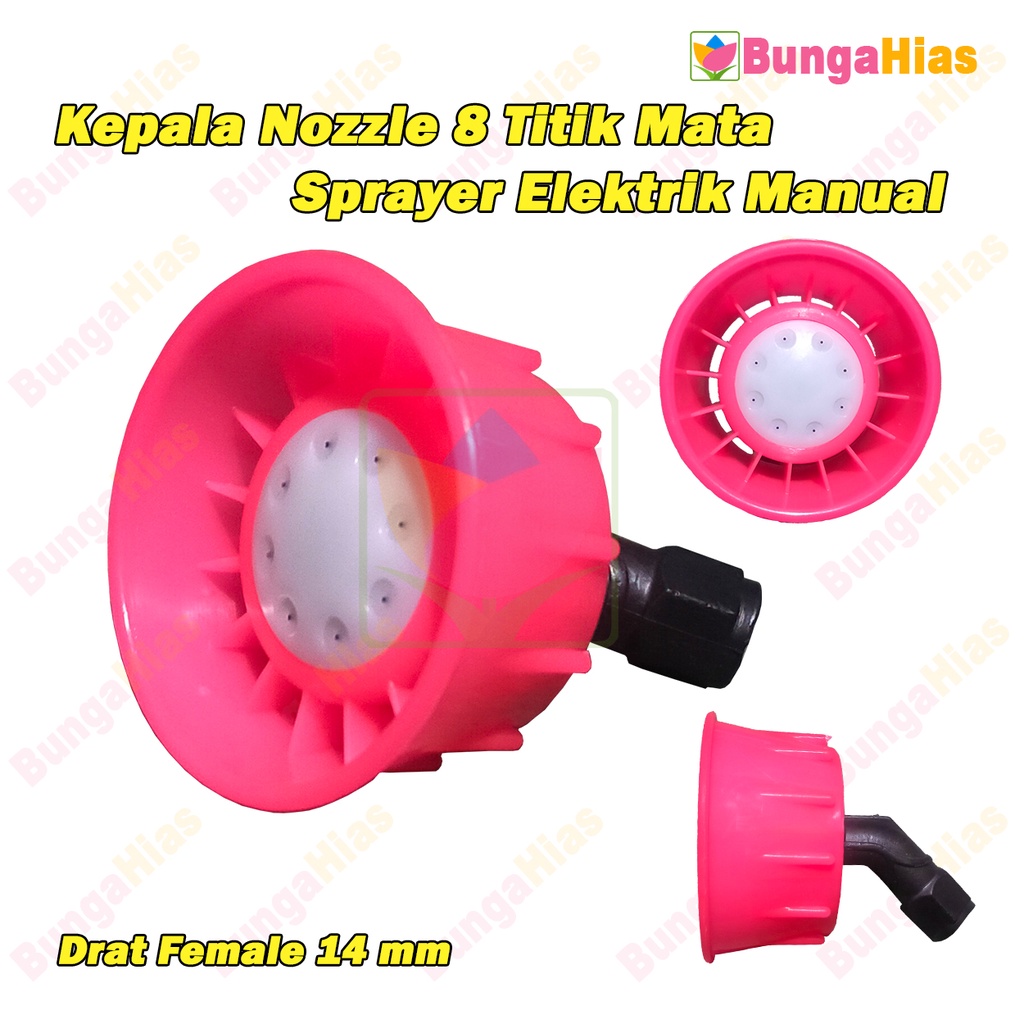 Jual Kepala Nozzle 8 Titik Mata Anti Angin Sprayer Manual Elektrik ...