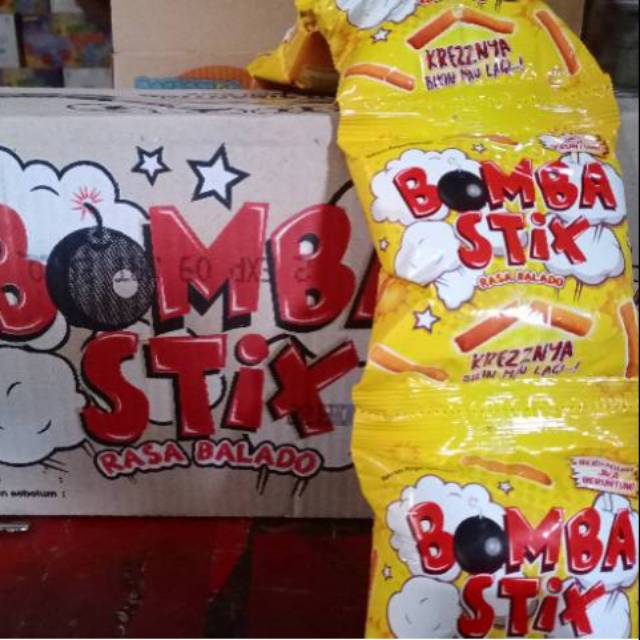 Jual SPU - SNACK BOMBA STICK RASA BALADO BERHADIAH..!! | Shopee Indonesia