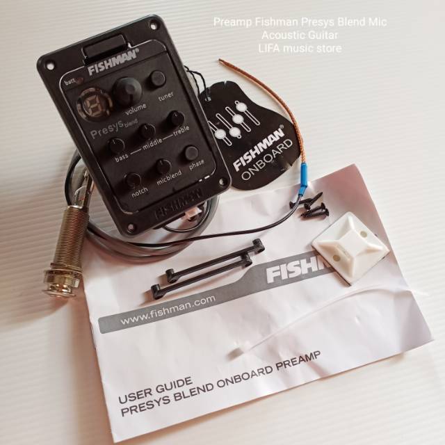 Jual Preamp Fishman Presys Blend Mic Acoustic Guitar | Shopee Indonesia
