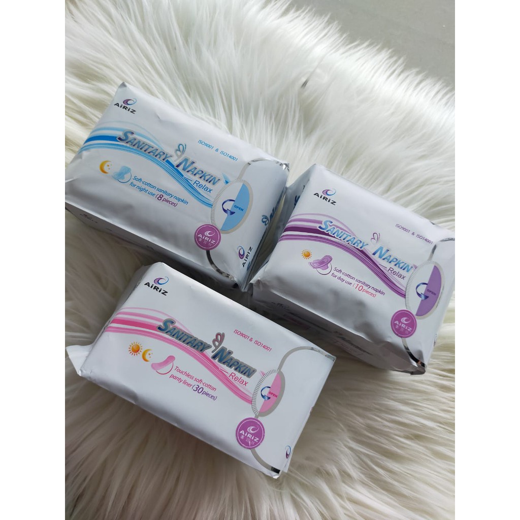 Jual Tiens Tianshi Airiz Sanitary Napkin Day Night Pantyliner Pembalut ...