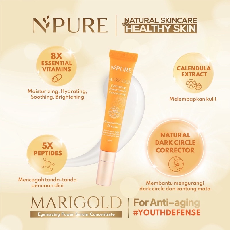 Jual N'PURE MARIGOLD EYE POWER SERUM CONCENTRATE | Shopee Indonesia