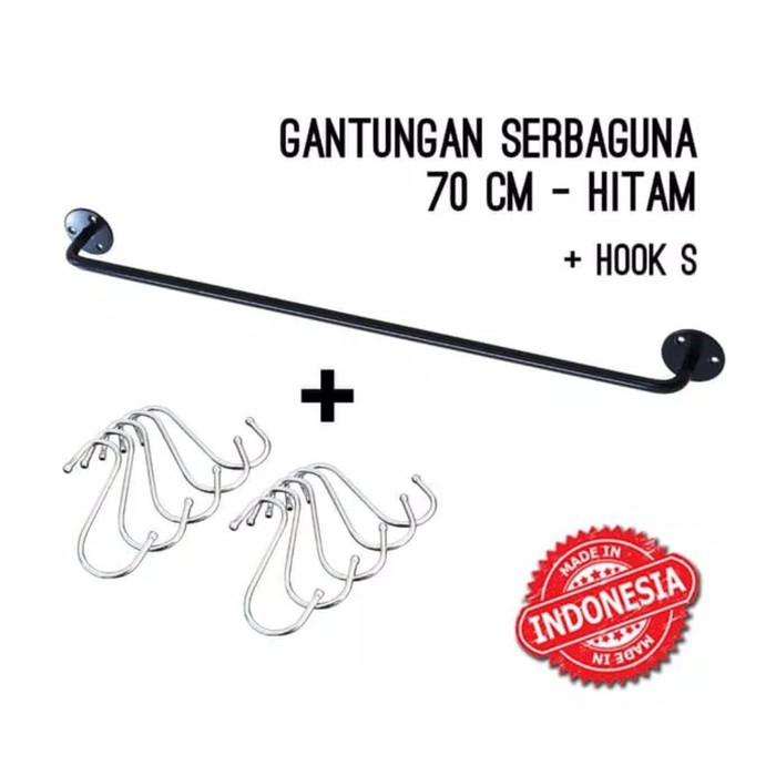 Jual 70 Gantungan Dekorasi Rak Serbaguna Dapur Toko Kantor Dinding ...