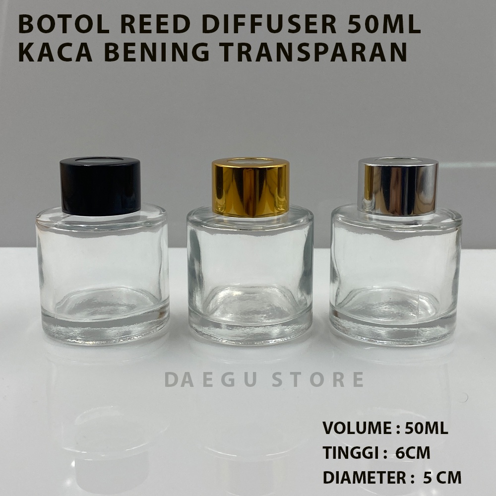 Jual Botol Reed Diffuser 50ml Bening / Transparan Kaca Tebal ...