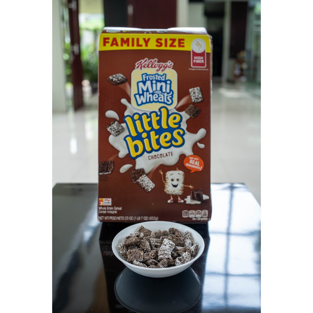 Jual Kellogg's Frosted Mini Wheats Little Bites Chocolate Cereal Repack ...