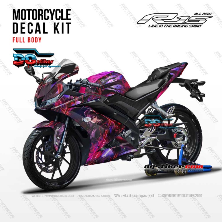 Jual Decal Striping R15 V3 Anime DG Stiker | Shopee Indonesia