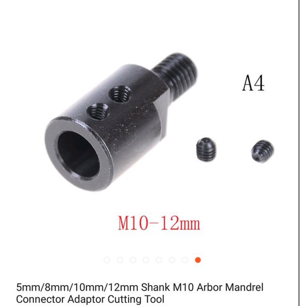 Jual Shank 12mm M10 Arbor Mandrel Connector drill grinder connecting ...