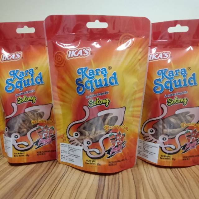 Jual Karasquid fish snack (dancing chilli) snack ikan sotong juhi 65gr ...