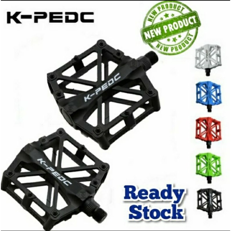 Jual Pedal Sepeda MTB Roadbike Seli K-PEDC Alumunium Alloy Bearing As Besar Warna Hitam | Shopee ...