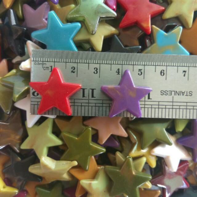 Jual Mote bintang corak emas (82pcs) | Shopee Indonesia
