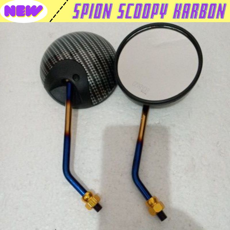 Jual Spion Scoopy Karbon Carbon 2tone Twotone Tangkai Pelangi Honda ...
