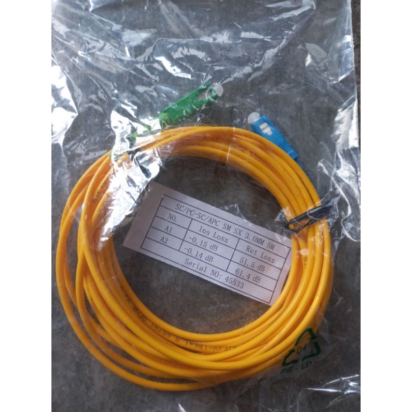 Jual Kabel patchcord patchcore fiber optic 5 meter | Shopee Indonesia