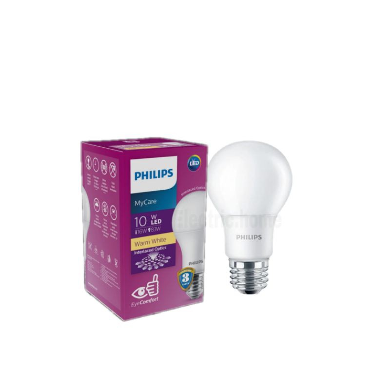 Jual PHILIPS LED BULB 10 WATT 10W 10 W (3000K) WARM WHITE KUNING | Shopee Indonesia