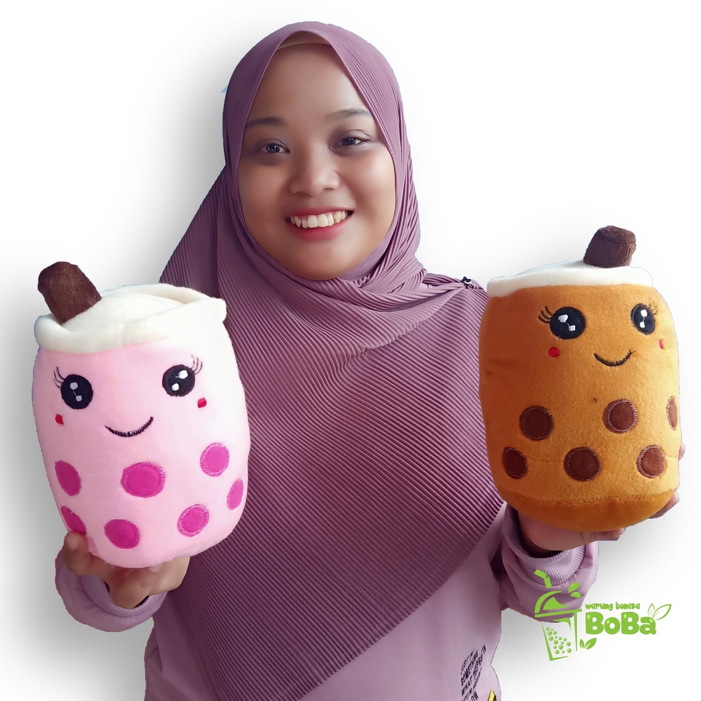 Jual Boneka Viral bentuk Minuman Boba Bubble Milk Tea ukuran S 16cm ...