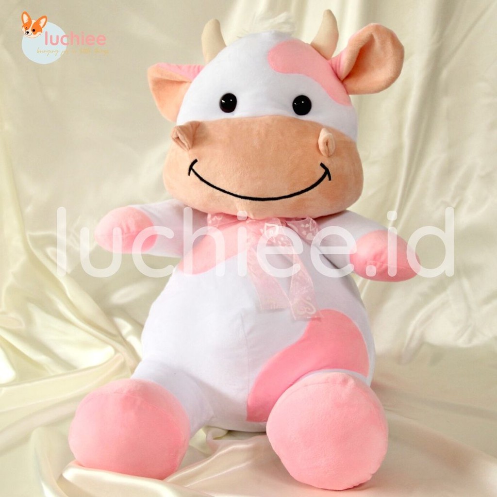 Jual BONEKA KARAKTER BINATANG SAPI COW JUMBO BESAR MAINAN KADO ULANG ...