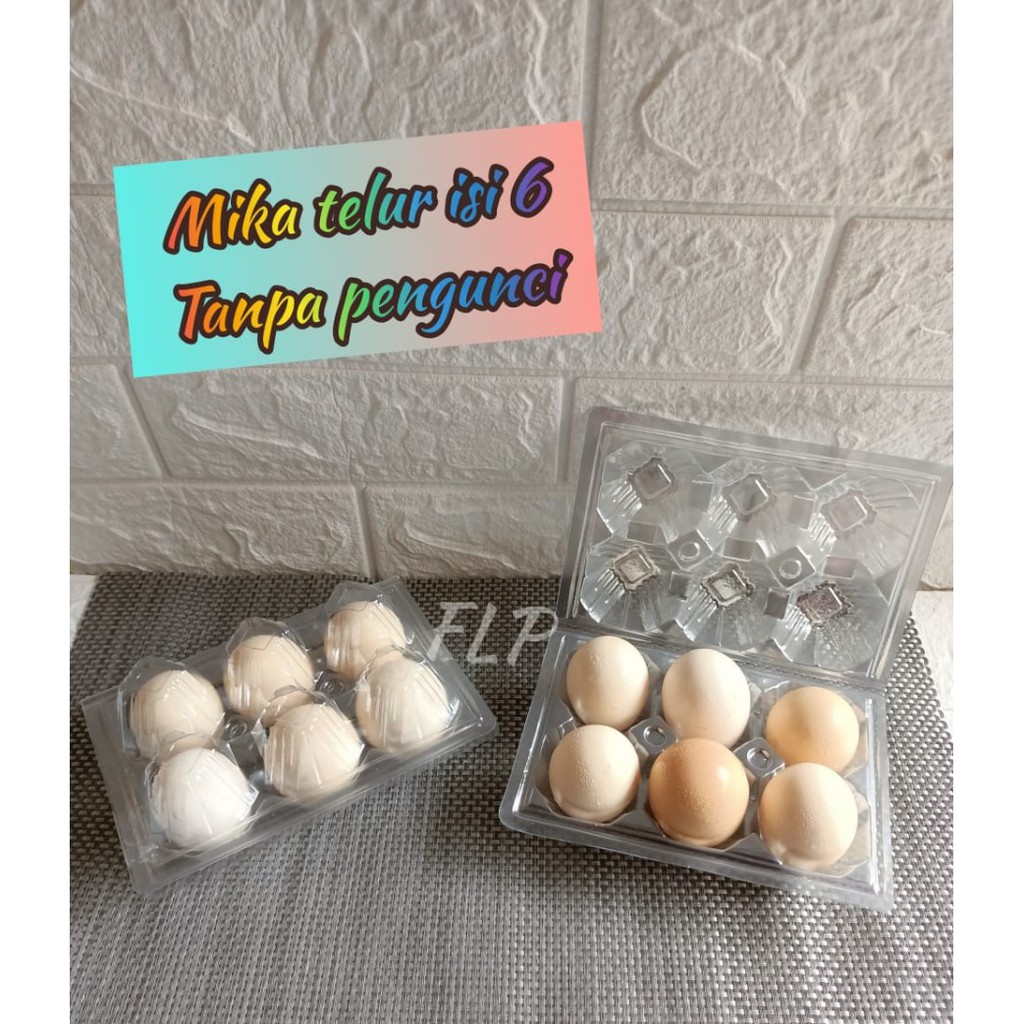 Jual Mika telur isi 6 tanpa pengunci (per pack) | Shopee Indonesia