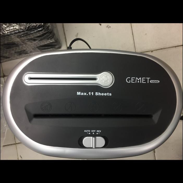 Jual MESIN PENGHANCUR KERTAS (PAPER SHEREDDER) GEMET 1000 C | Shopee ...