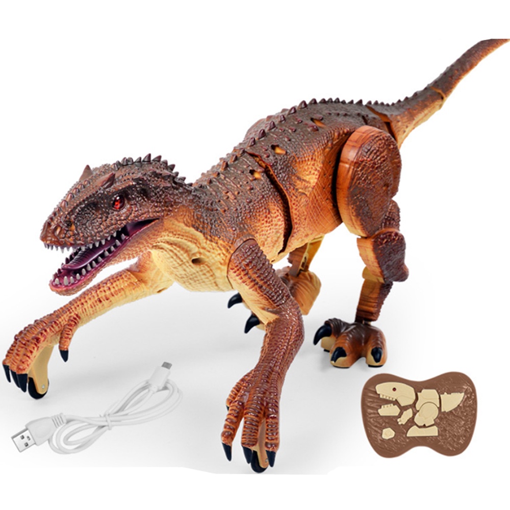 Jual 2.4G Remote Control Dinosour Raptor Mainan Jurassic World Bisa ...
