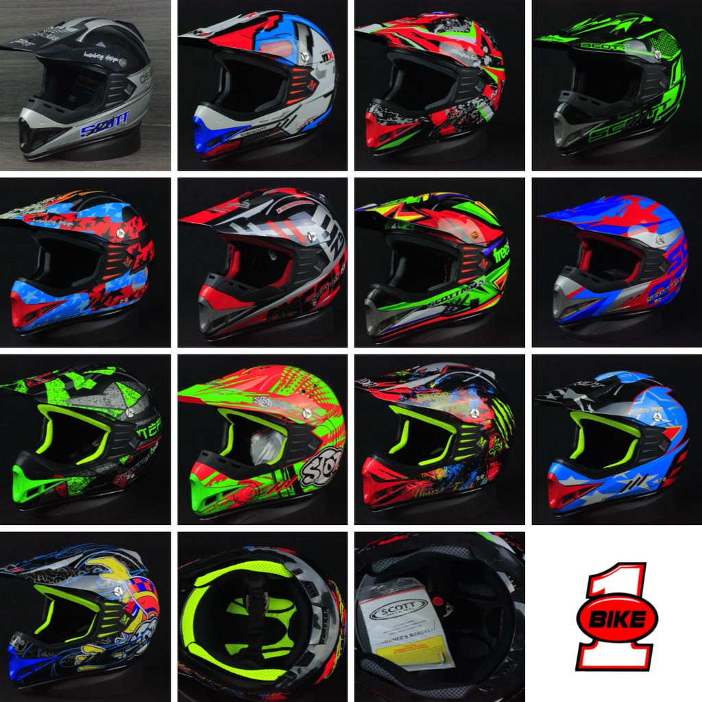 Jual HELM CROSS / HELM SCOTT MX CROSS ANAK/ HELM CROSS JUNIOR FREE ...