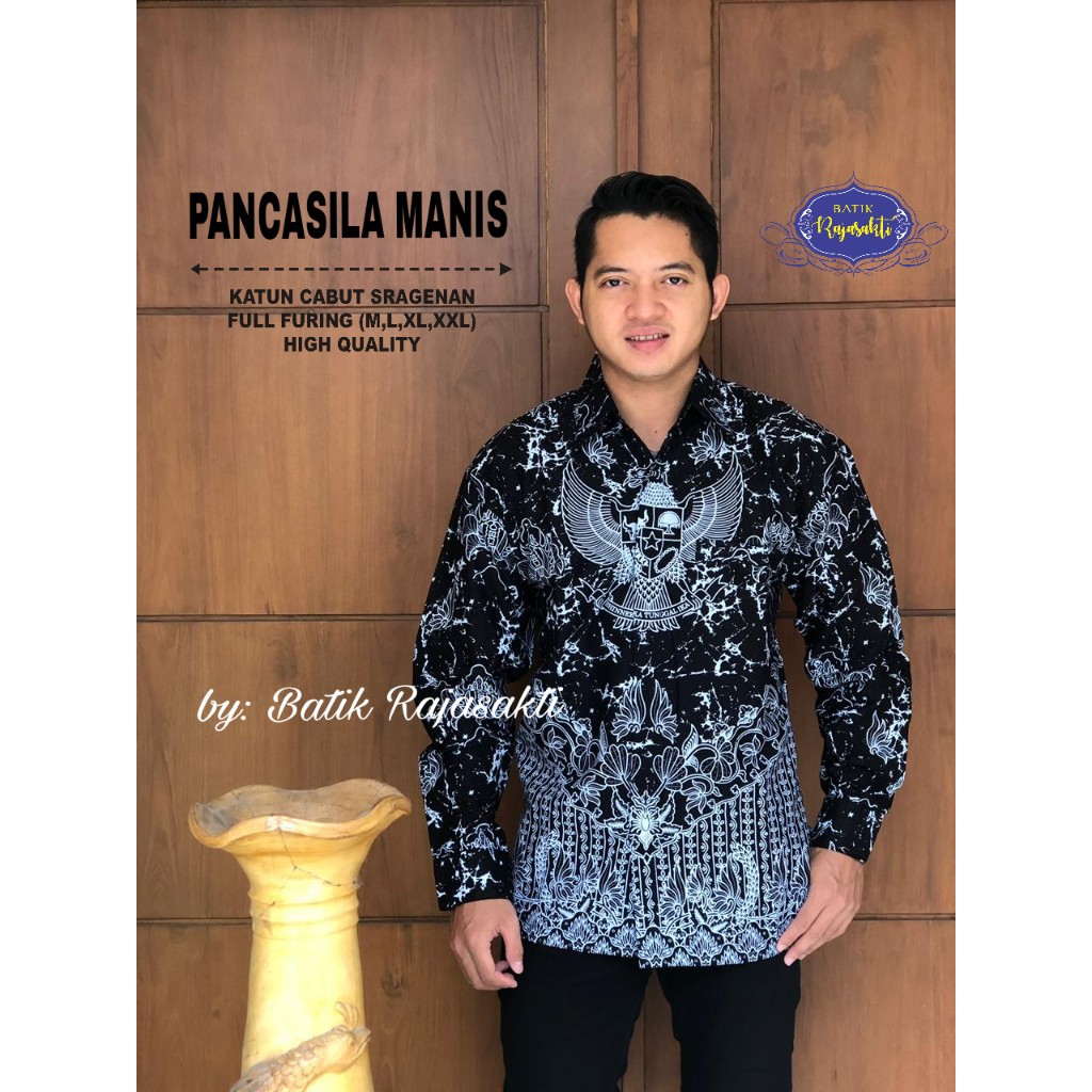 Jual PROMO BATIK PREMIUM MODERN KEMEJA BATIK SOLO Lengan Panjang Lapis ...